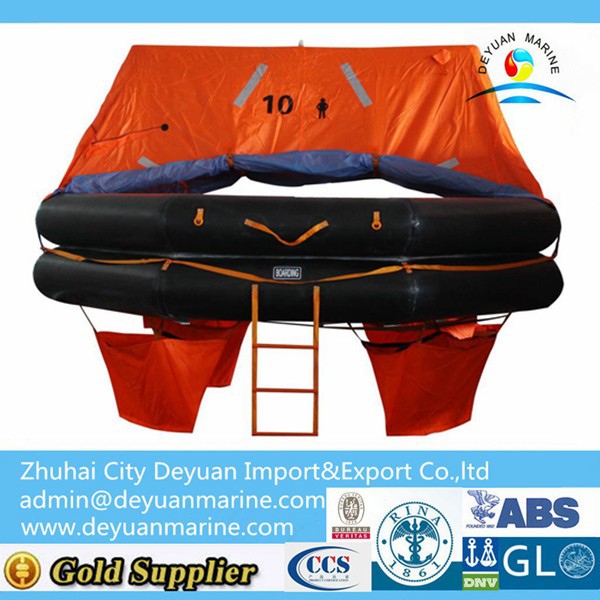 Throw-overboard Type 10 Person Inflatable Life raft Rigid Type Life ...