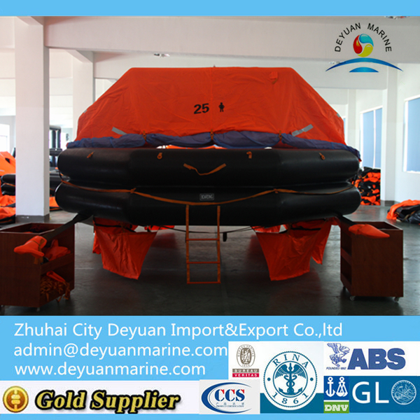CCS EC 25 Persons SOLAS approval type Inflatable Life Raft From China Suppliers-Lifeboat Davit ...